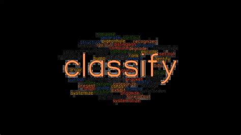 Classify Synonyms And Related Words What Is Another Word For Classify