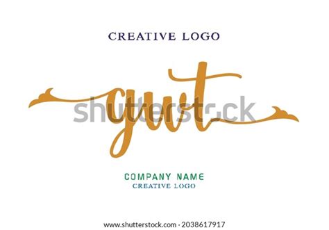 Gwt Lettering Logo Simple Easy Understand Stock Vector Royalty Free 2038617917 Shutterstock