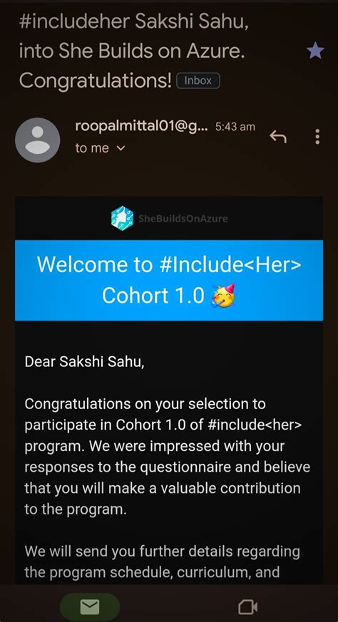 Sakshi Sahu Sur Linkedin Include Shebuildsonazure Azuredevelopercommunity Womenintech…