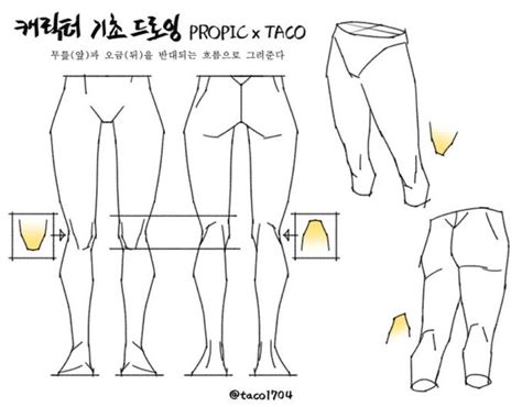 Comic에 있는 핀 다리 해부학 인체 강좌