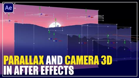 Camera D Parallax Landscape Animation In After Effects Tutorials After Effect Tutorial