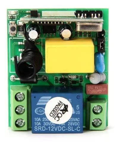 interruptor inalambrico rf433mhz 220v 10a 12v 1ch arduino en venta en
