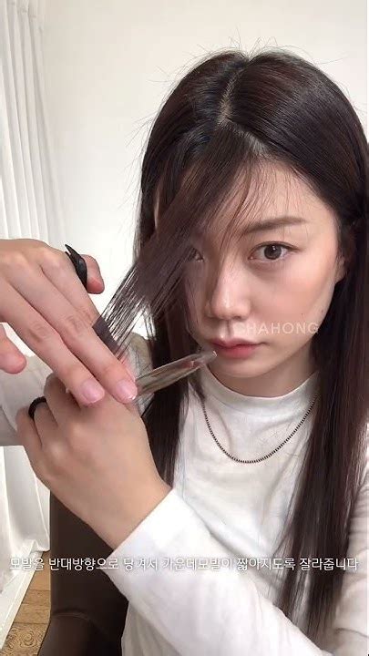 셀프 사이드뱅 컷 스틱뱅 연출하는 꿀팁 Youtube