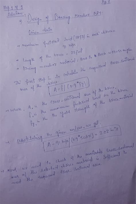 Solved 7 Assuming That The Lateral Resisting System Is Braced