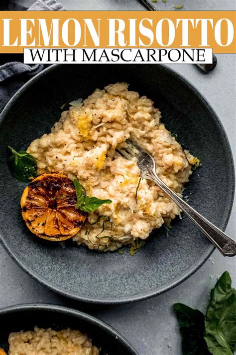 Lemon Risotto Recipe With Mascarpone Cheese