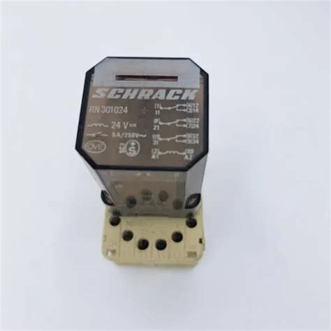 Schrack Relay Mr301024 24vdc Coil 2 Pole With Base Ffq Mercadolibre