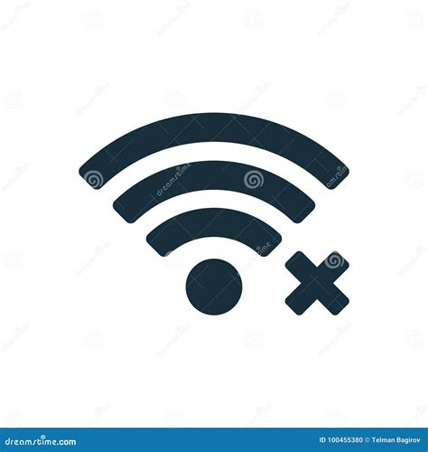 Wi Fi Lost Connection Icon On White Background Stock Illustration Illustration Of Background