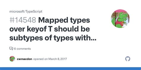 Mapped Types Over Keyof T Should Be Subtypes Of Types With String Index Signatures · Issue