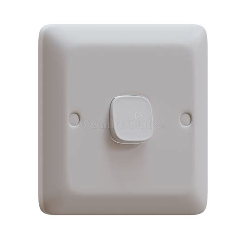 Single Button Switch D Render Illustration Stock Illustration Illustration Of Electrical