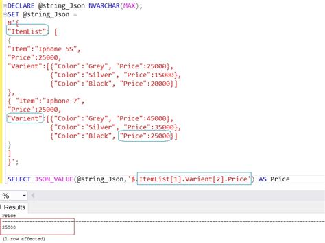 Sql Json Value Function Sql Skull