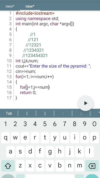 Cc Program To Print Number Triangle Clanguage Coding Cplusplus Youtube