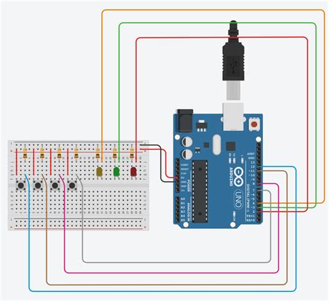 Simple Led Circuit With Pushbuttons Code Stopped Working Programming