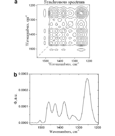 Synchronous 2d Correlation Spectrum A And Autocorrelation Spectrum
