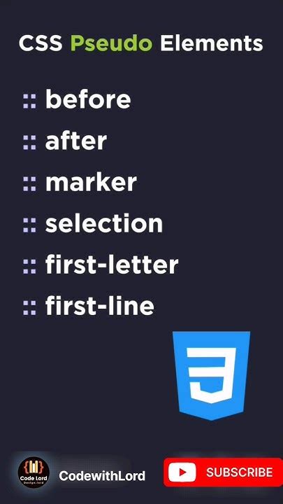 Css Pseudo Elements Tutorial Shorts Viral Trending Youtubeshorts