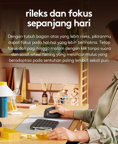 Jual Logitech Lift Mouse Ergonomic Vertical Wireless Bluetooth Silent Shopee Indonesia