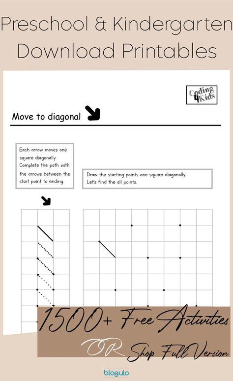 Blogulo Kindergarten Coding Activities Free Printables Coding For