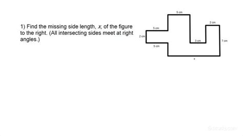 How To Find The Missing Length In A Figure Geometry Study Com