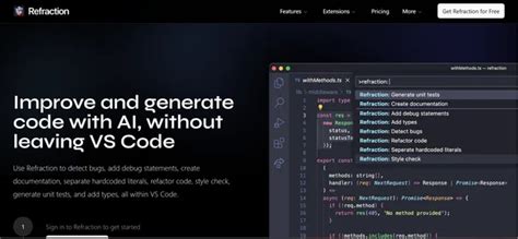 Refraction For Vs Code Ai Powered Code Enhancement