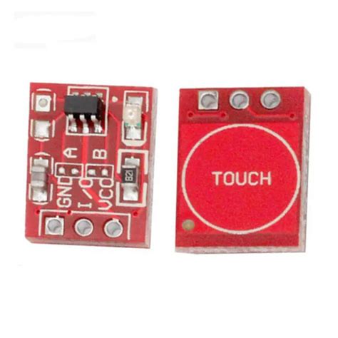 10pcs Ttp223 Touch Key Switch Module Touching Button Self Lockingno