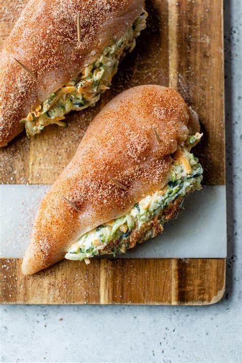 Cheesy Stuffed Chicken Breast With Zucchini Recipe Chronicle