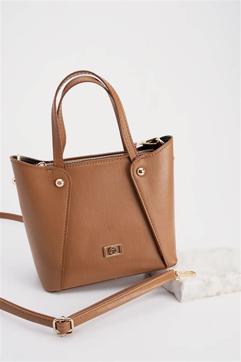 Marjin Kadın Ayarlanabilir Askılı El Omuz Çantası Rapon Taba Fiyatı Yorumları Trendyol