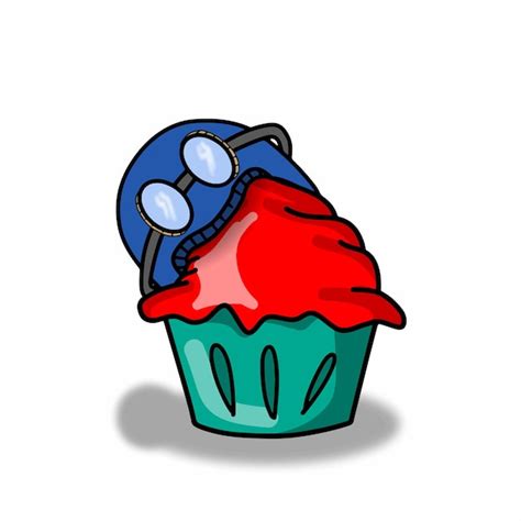 귀여운 컵 케 잌은 벡터 템플릿 디자인 일러스트 레이터 프리미엄 벡터