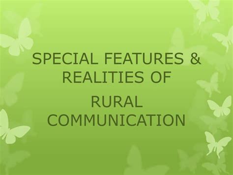 Rural Development Rural Development Policies And Strategies Pptx
