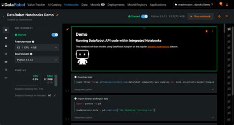 Datarobot Notebooks Enhanced Code First Experience For Rapid Ai Experimentation Datarobot Blog
