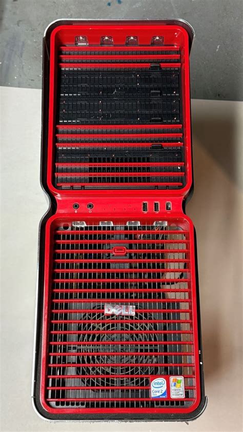 2006 Vintage Red Dell Xps 710 Btx Empty Computer Case Used No Return Mnpctech
