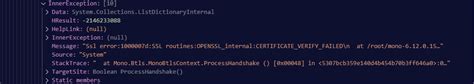 ssl certificate issue on godot mono · issue 811 · nethereum nethereum