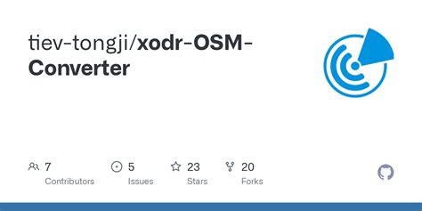 Github Tiev Tongjixodr Osm Converter