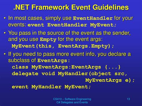 Ppt C Delegates And Events Powerpoint Presentation Free Download