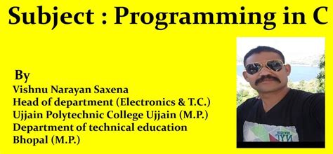 programming in c tutorial prof saxena s india
