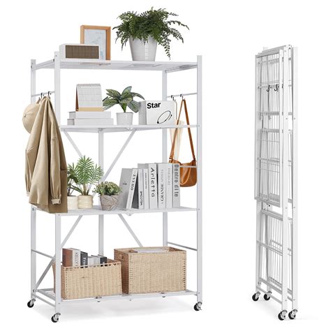 Vevor Folding Shelving Unit 4 Tier 36w X 21d X 60 H Inch