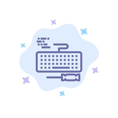 Key Keyboard Hardware Repair Blue Icon On Abstract Cloud Background 14883199 Vector Art At Vecteezy