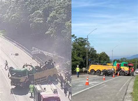 Acidente Entre Carretas E Carro Mata Uma Pessoa E Deixa Outra Ferida No