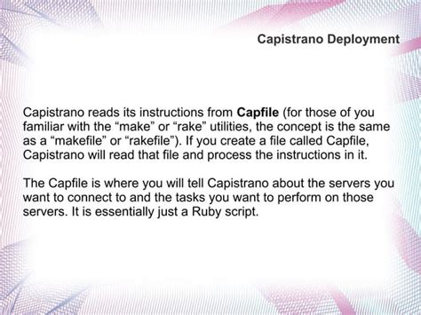 Capistrano Ppt