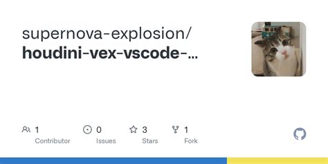 houdini vex vscode extension readme md at main · supernova explosion houdini vex vscode