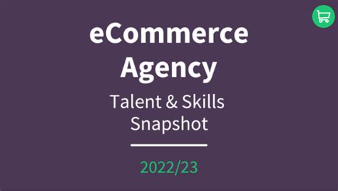Ecommerce Agency Talent And Skills Snapshot 202223