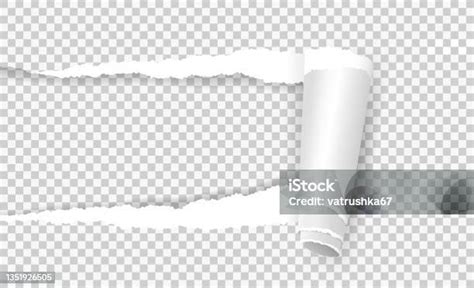 롤핑 가장자리 찢어진 노트북 페이지 시트찢어진 종이 투명 배경 벡터 템플릿에 실제 적으로 찢어진 종이 스트립 구멍 0명에 대한 스톡 벡터 아트 및 기타 이미지 Istock