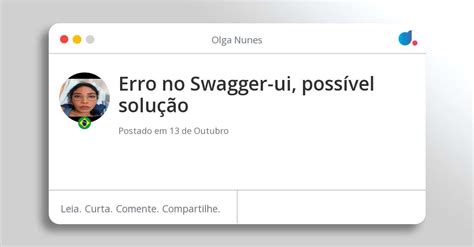 Erro no Swagger ui possível solução