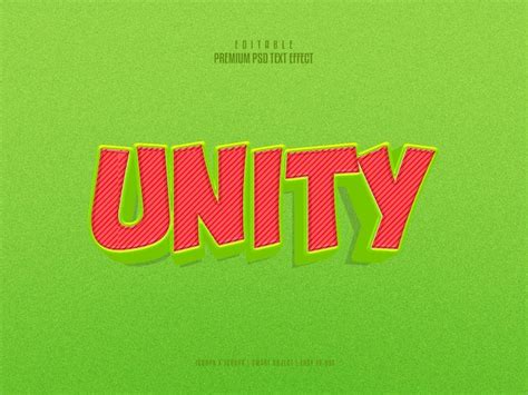 Premium Psd Unity Fully Editable Premium Text Effect