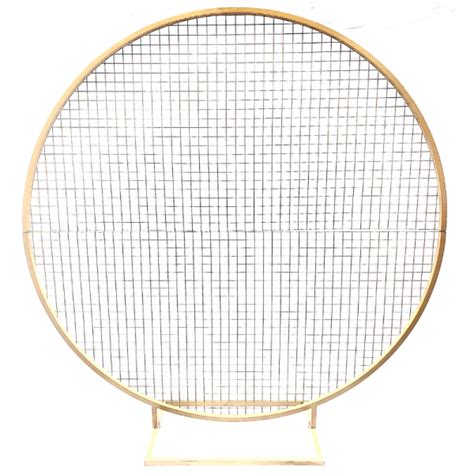 Gold Mesh Circle Arch Brisbane