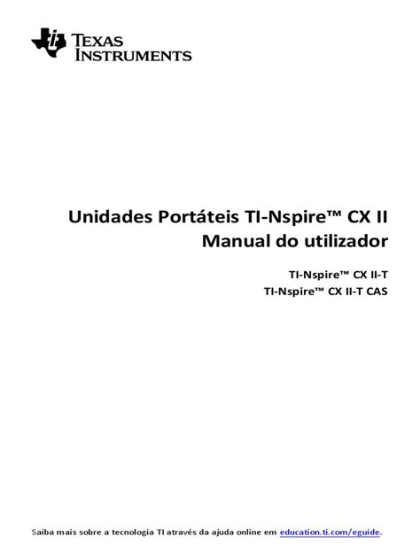 ti nspire cxii hh guidebook pt pdf função matemática aritmética