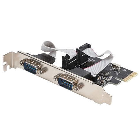 2 Port Pci Express Rs232 Serial Adapter Card Pcie Serial Expansion Card Pcie Rs232 Serial Host