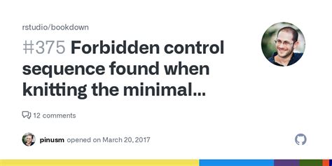 Forbidden Control Sequence Found When Knitting The Minimal Example
