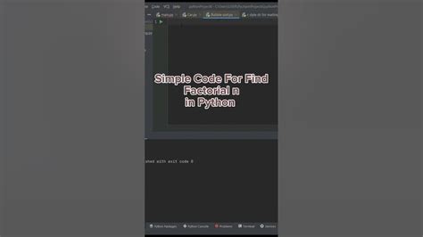 Factorial Of A Number In Python Python Factorial Shorts Coding