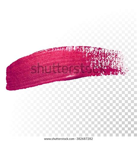 Vector Pink Watercolor Brush Stroke Varnish Stock Vector Royalty Free