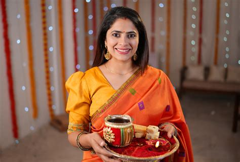 Karwa Chauth 인도 전통 인도 의식을 계기로 카메라에 미소 짓는 아름다운 인도 여성 25 29세에 대한 스톡 사진 및 기타 이미지 Istock