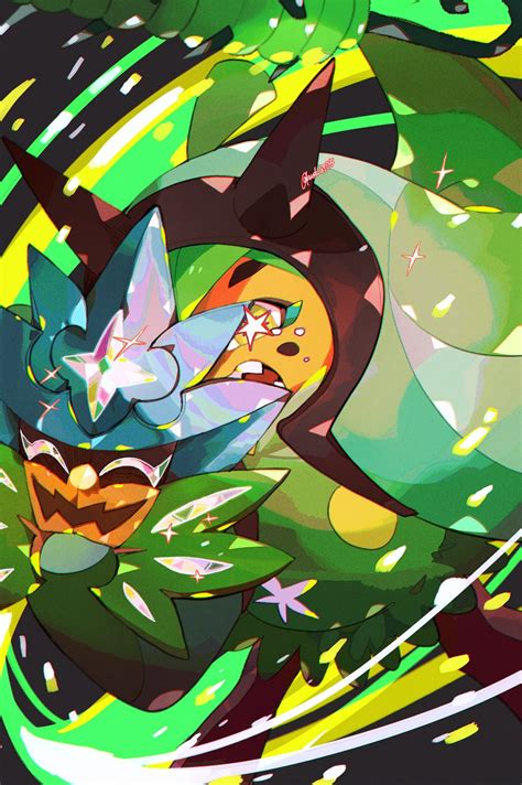 Ogerpon And Ogerpon Pokemon Drawn By Kawasakikwsk8765 Danbooru